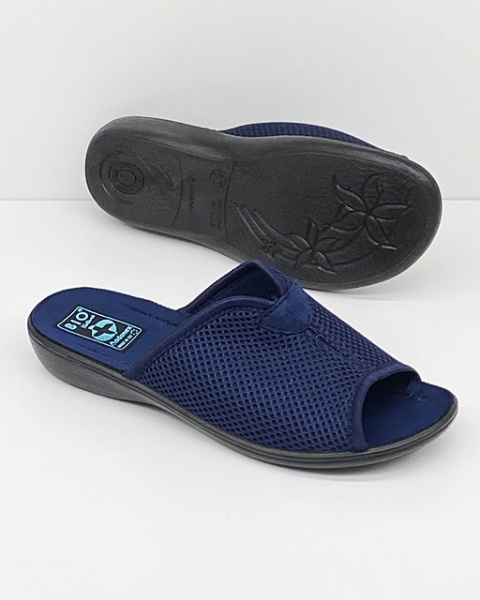 Laczki damskie Adanex 20024 granatowe, średnia tęgość H - obuwie ...